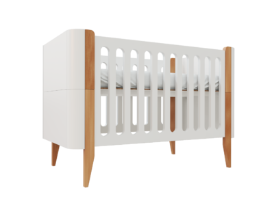 Berço Bo – Grade palitada (Colchão Vendido Separadamente) – Bebê Design